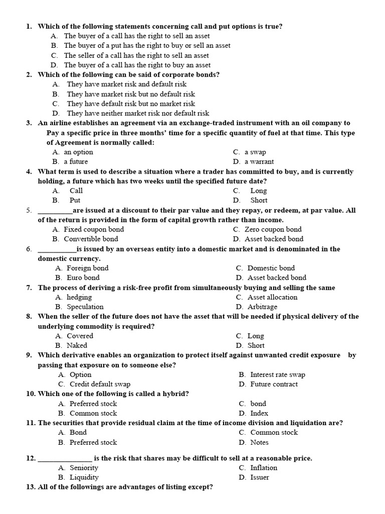 100+ Questions On FMI | PDF