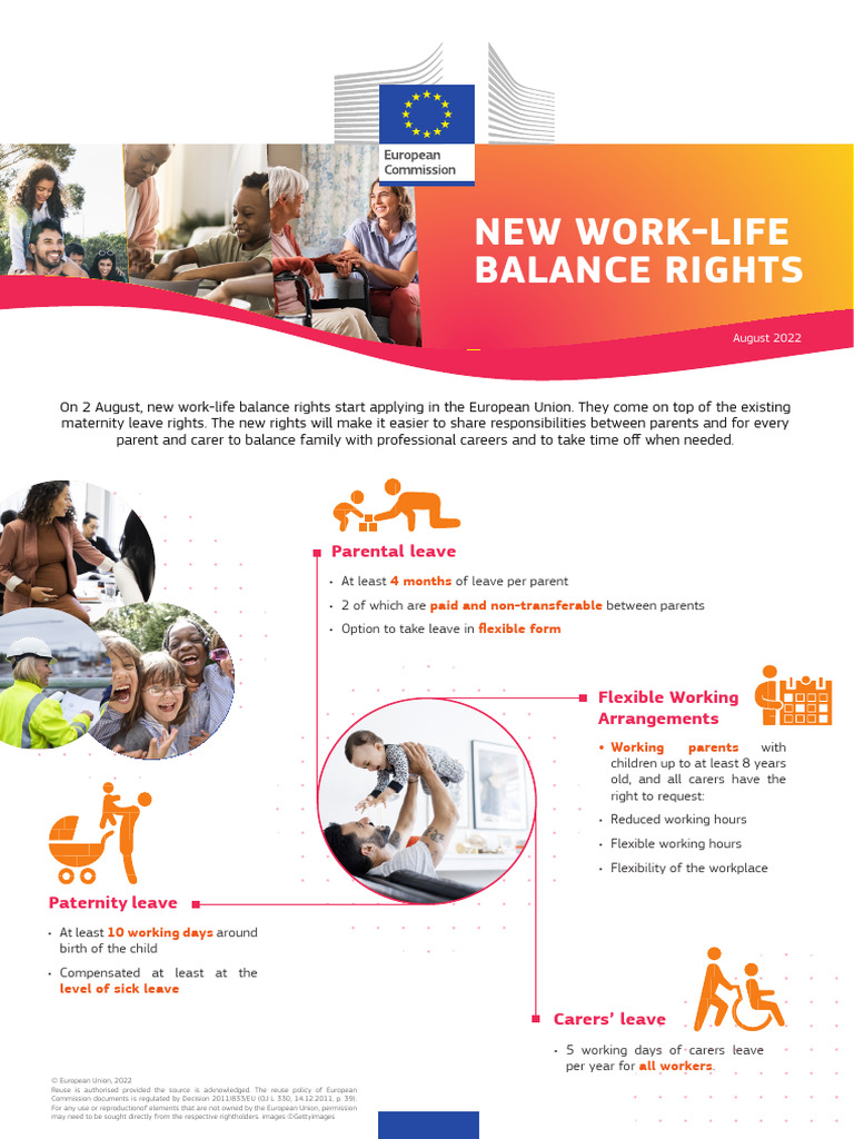 EU Commission - Work life balance - Factsheet (2022) | PDF