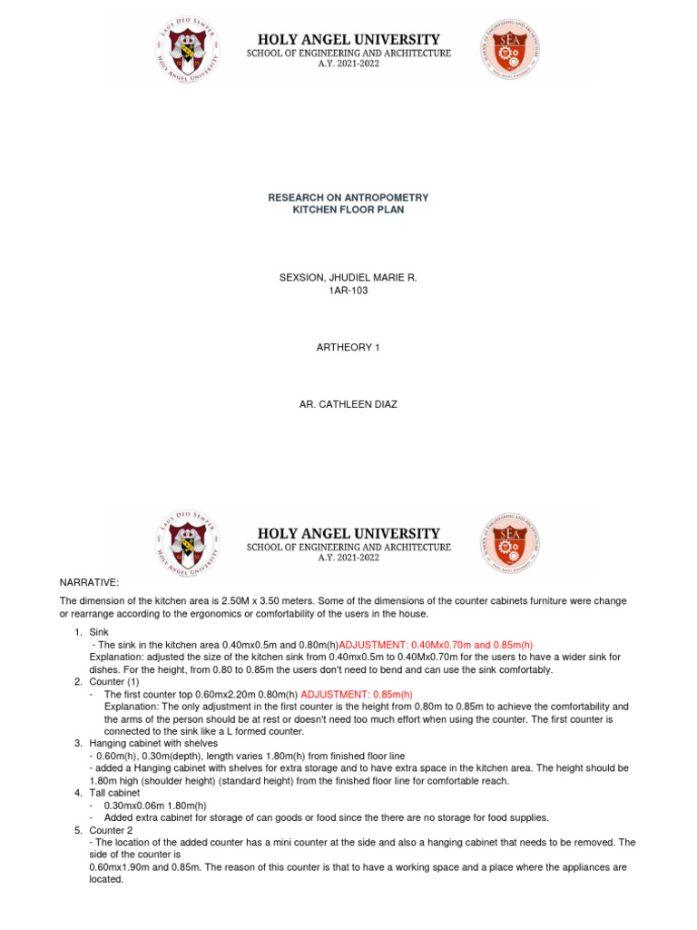 Research On Antropometry | PDF | Home & Garden | Science & Mathematics