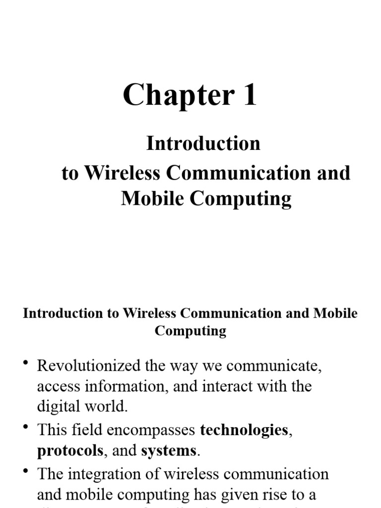 Chapter 1 | Download Free PDF | Wireless | Duplex (Telecommunications)