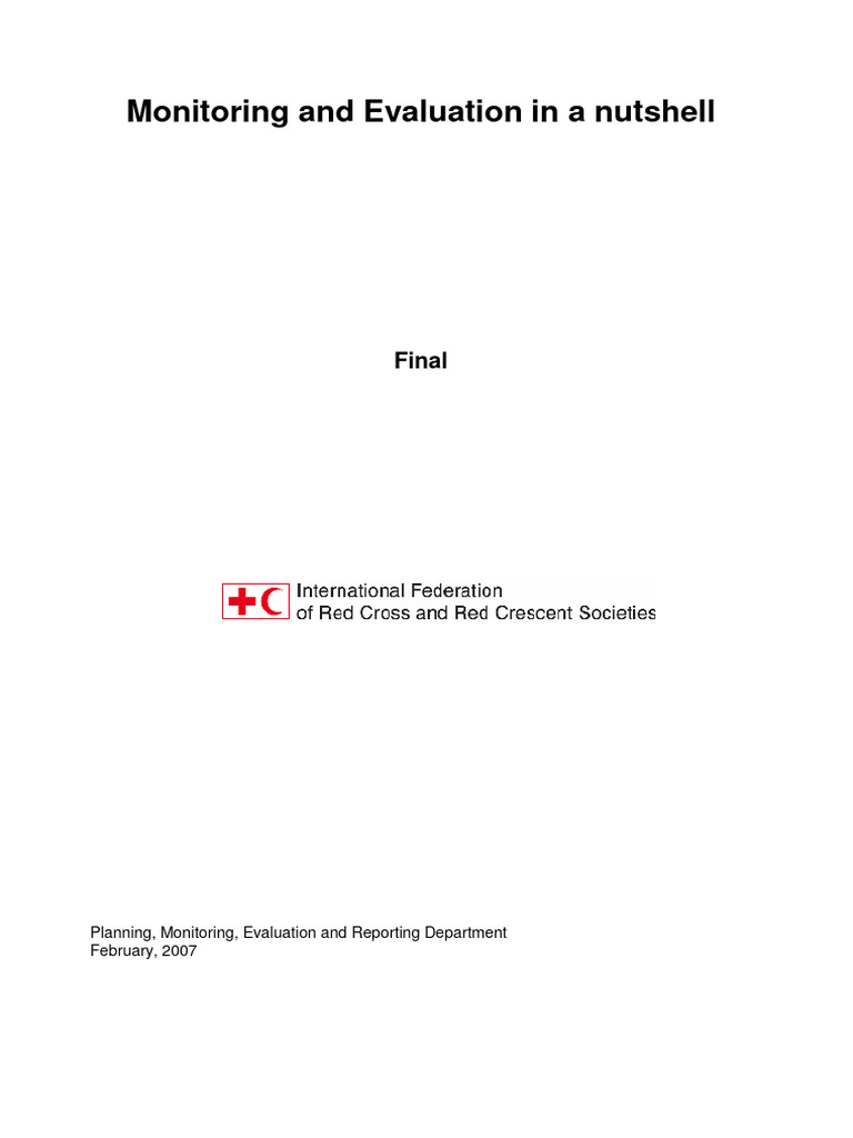 IFRC Monitoring & Evaluation Guide | PDF | Business