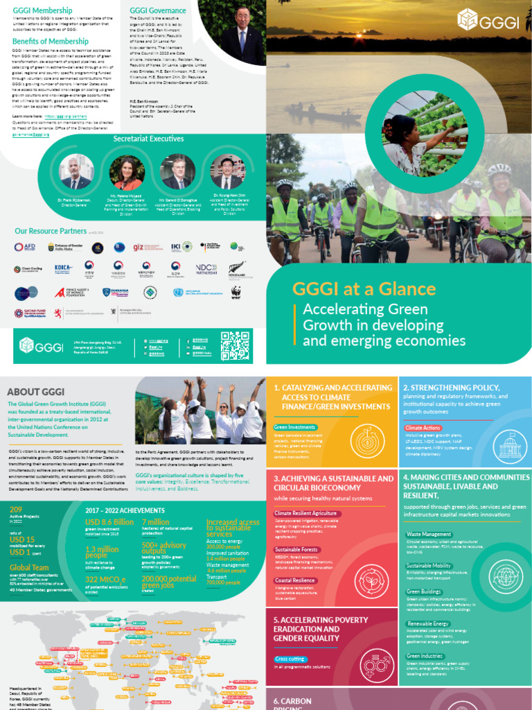 GGGI_GlobalBrochure_Web | PDF | Sustainability | Infrastructure