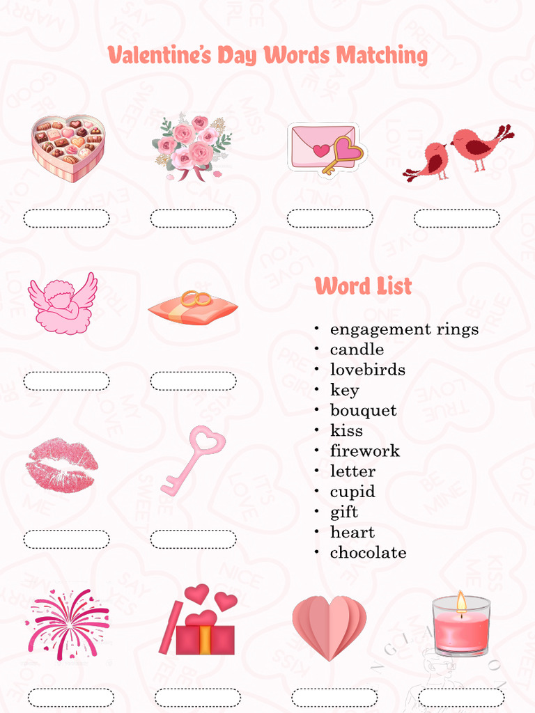 Valentine's Day Worksheets | PDF