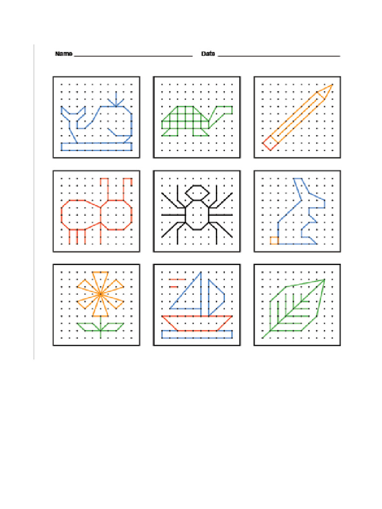 Geoboard Shapes Worksheet | PDF