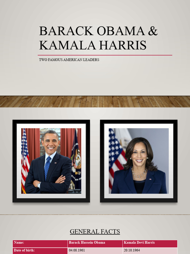 Barack Obama & Kamala Harris | PDF | Barack Obama | Kamala Harris