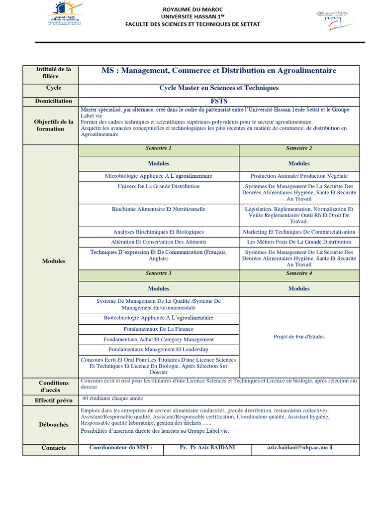 FICHE-Technique-MST-MCDA-2022-2023 | PDF