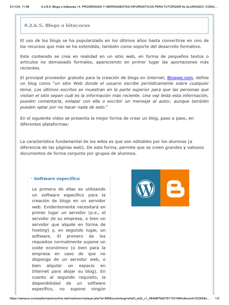 Blogs o Bitacora | PDF | Blog | Red mundial