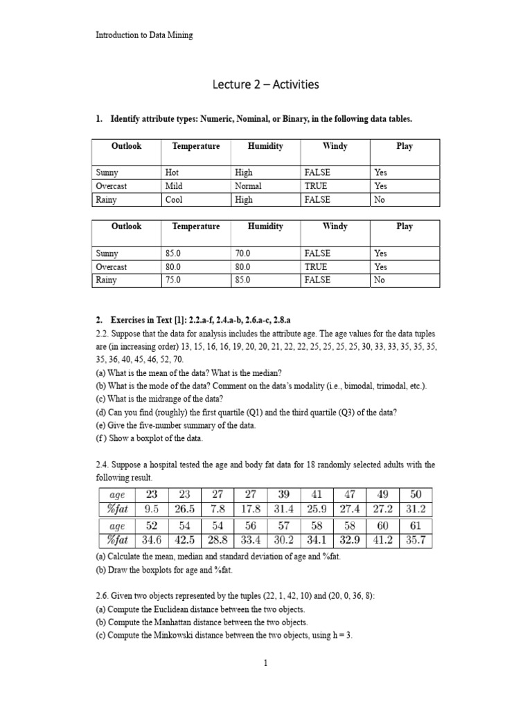 Lec2 Activities | PDF