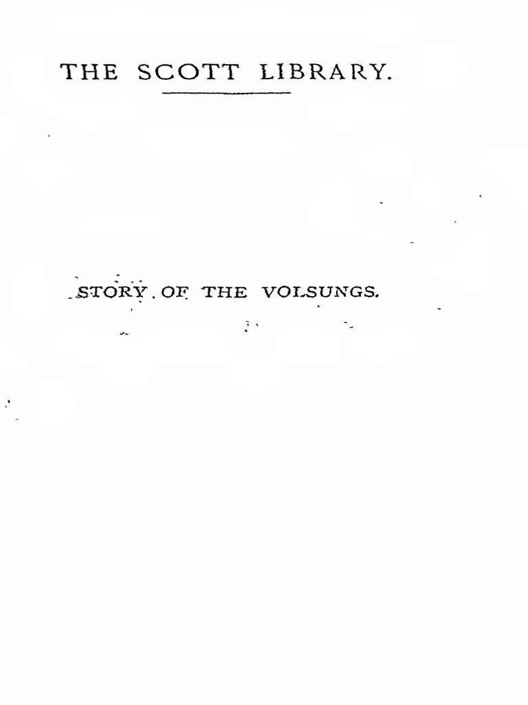 The Scott Library - Story Of The Volsungs | PDF | Vikings