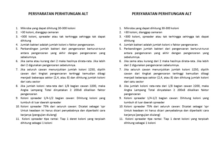 Persyaratan Perhitungan Alt | PDF | Kesehatan Holistik