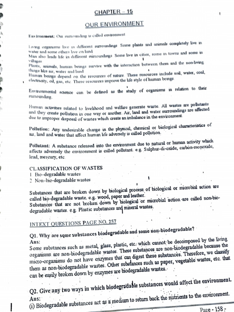 10th Science Our Environment | PDF | Ecosystem | Food Web