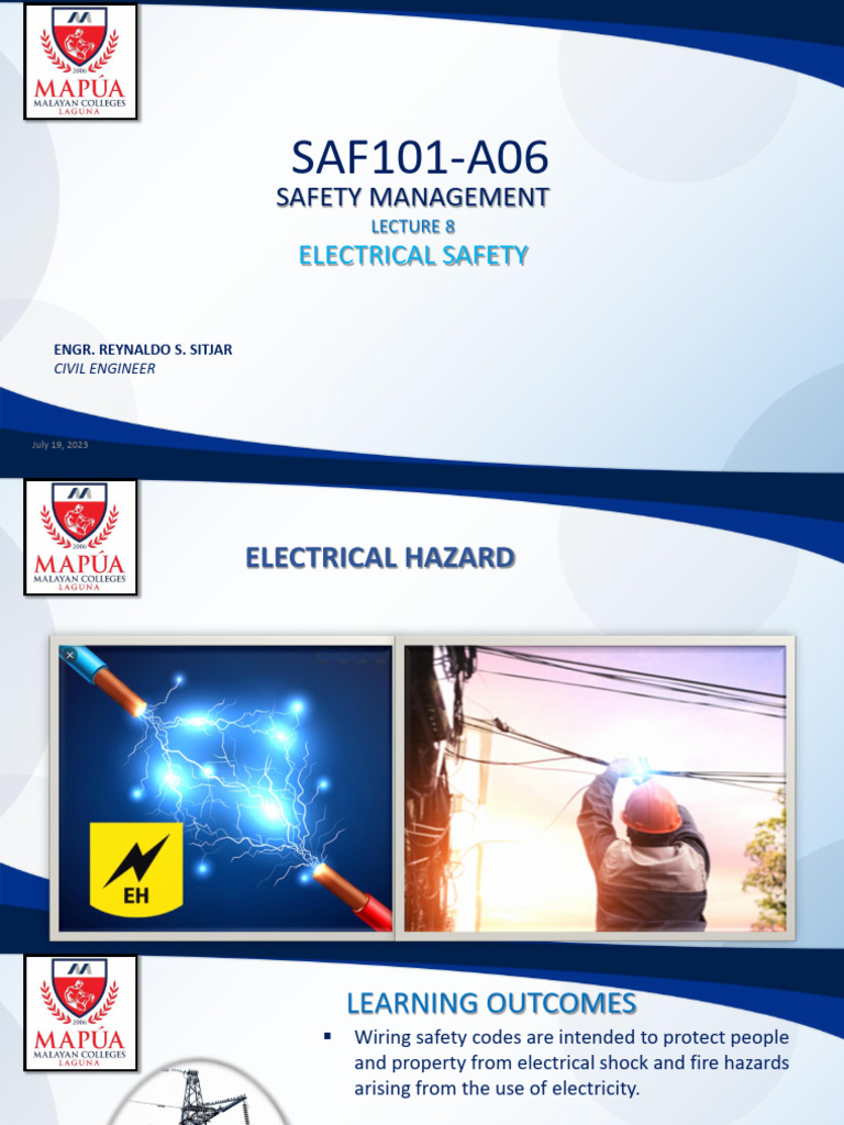 Lecture 8 Electrical Safety A06 | PDF