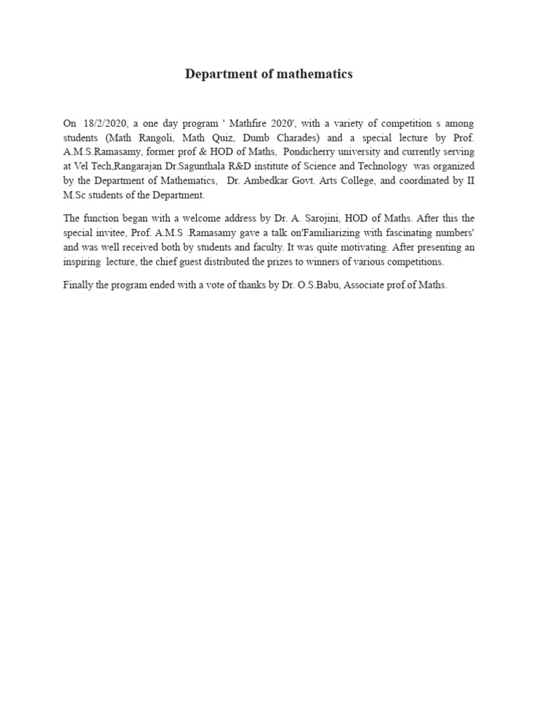 Maths Competition | PDF