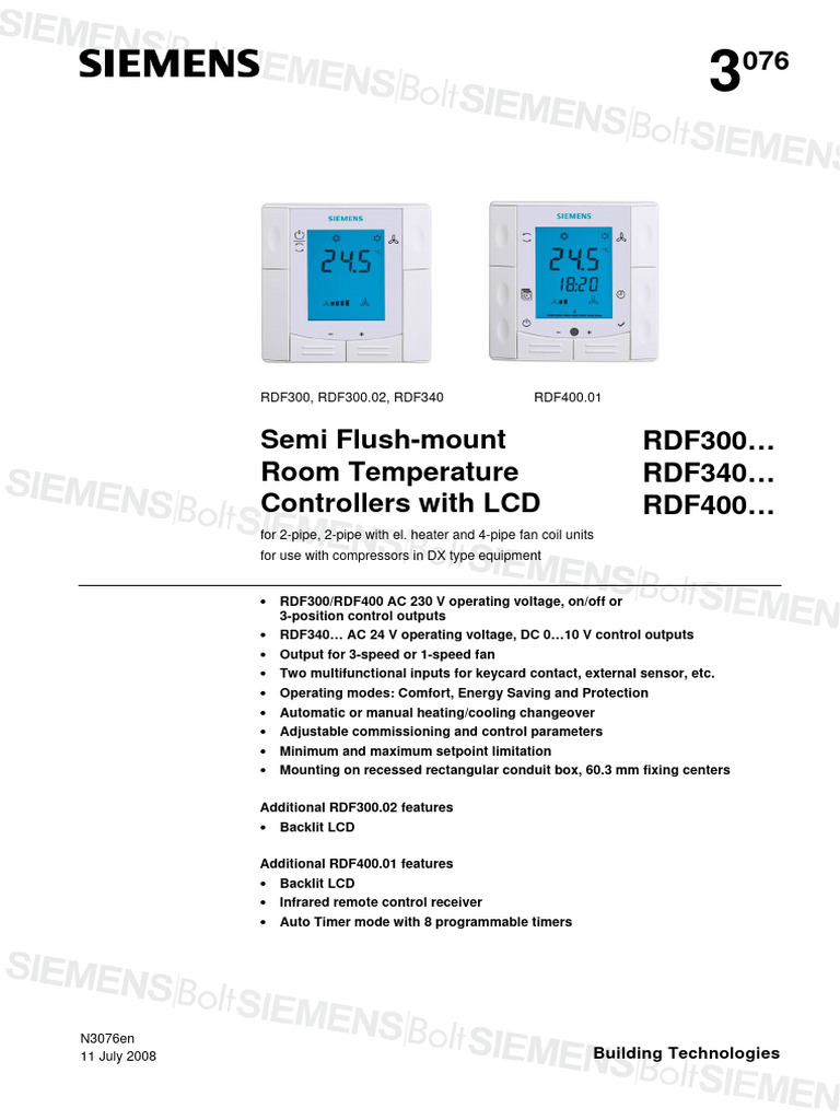 RDF340 | PDF | Alternating Current | Actuator