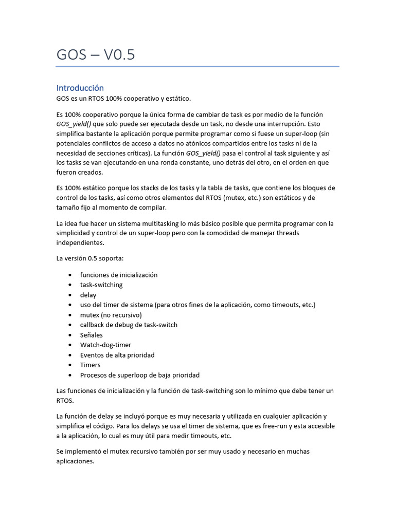 Gos V0-5 | PDF