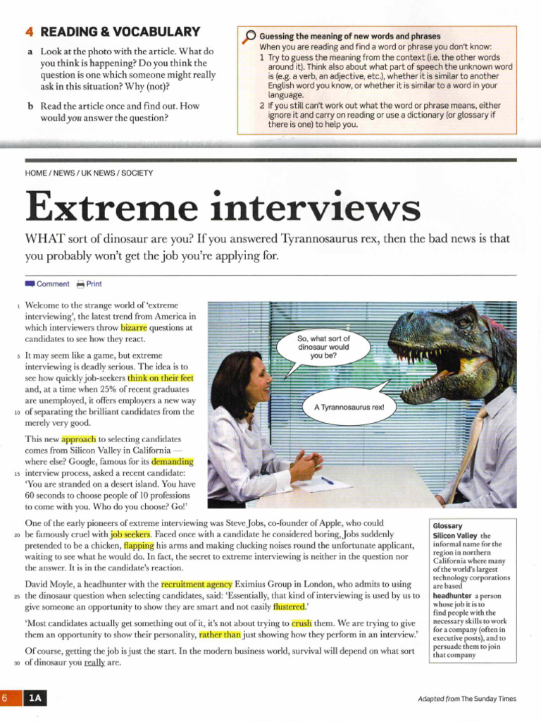 Extreme Interviewing Techniques Explained | PDF | Recruitment | Verb