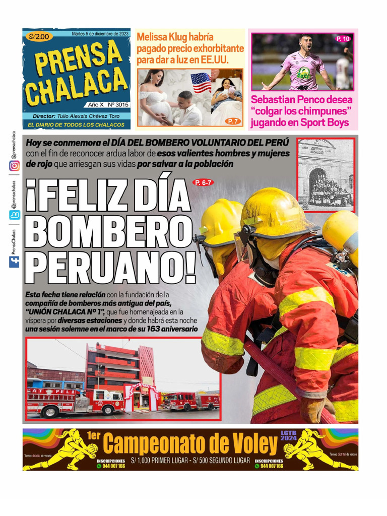 ?? Prensa Chalaca (05.12.2023) | PDF