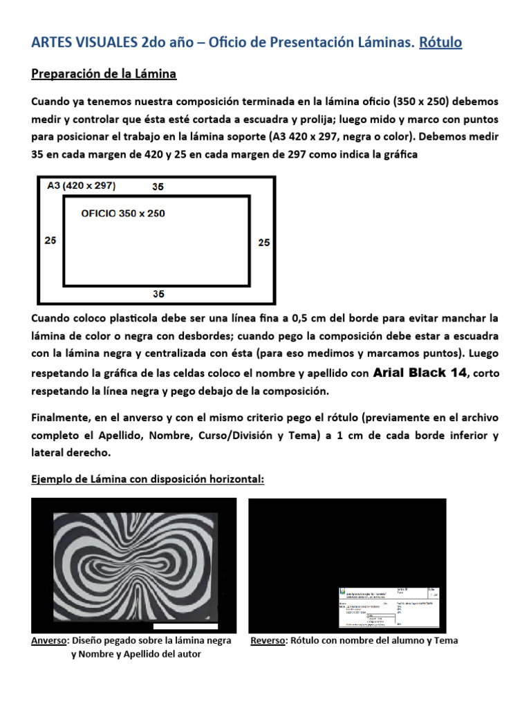 2024-3-20 - Colegio Martín Zapata - Artes Visuales - Oficio de Lámina y ...