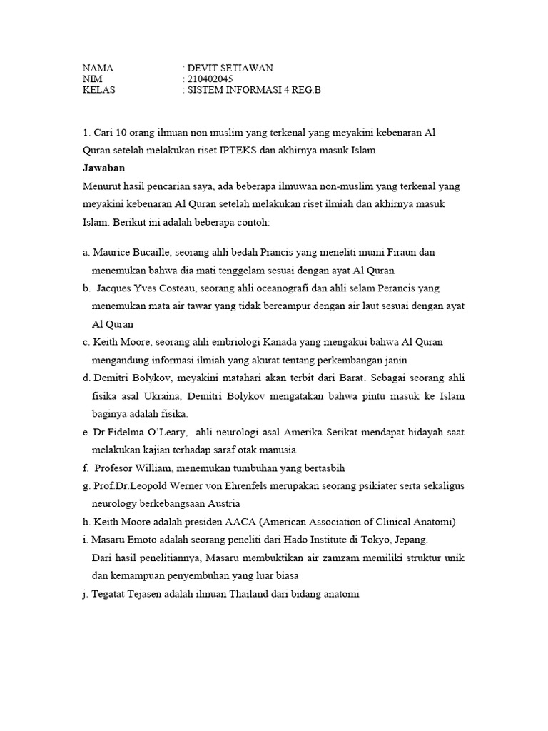 Devit-Al Islam | PDF | Ilmu Sosial | Dewasa Muda