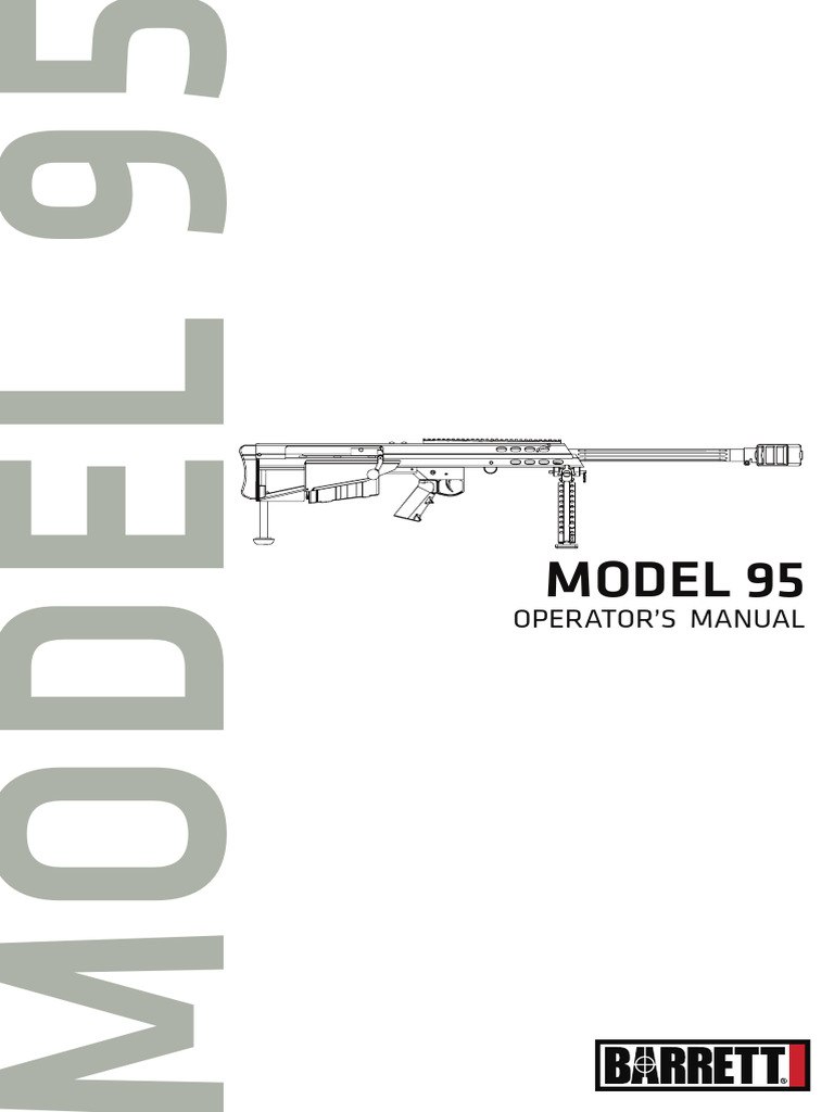 Manual M95 (EN) | PDF | Gun Barrel | Cartridge (Firearms)