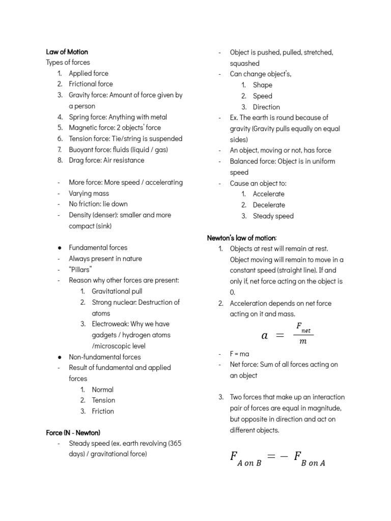 Physics Notes - 230711 - 154138 | PDF
