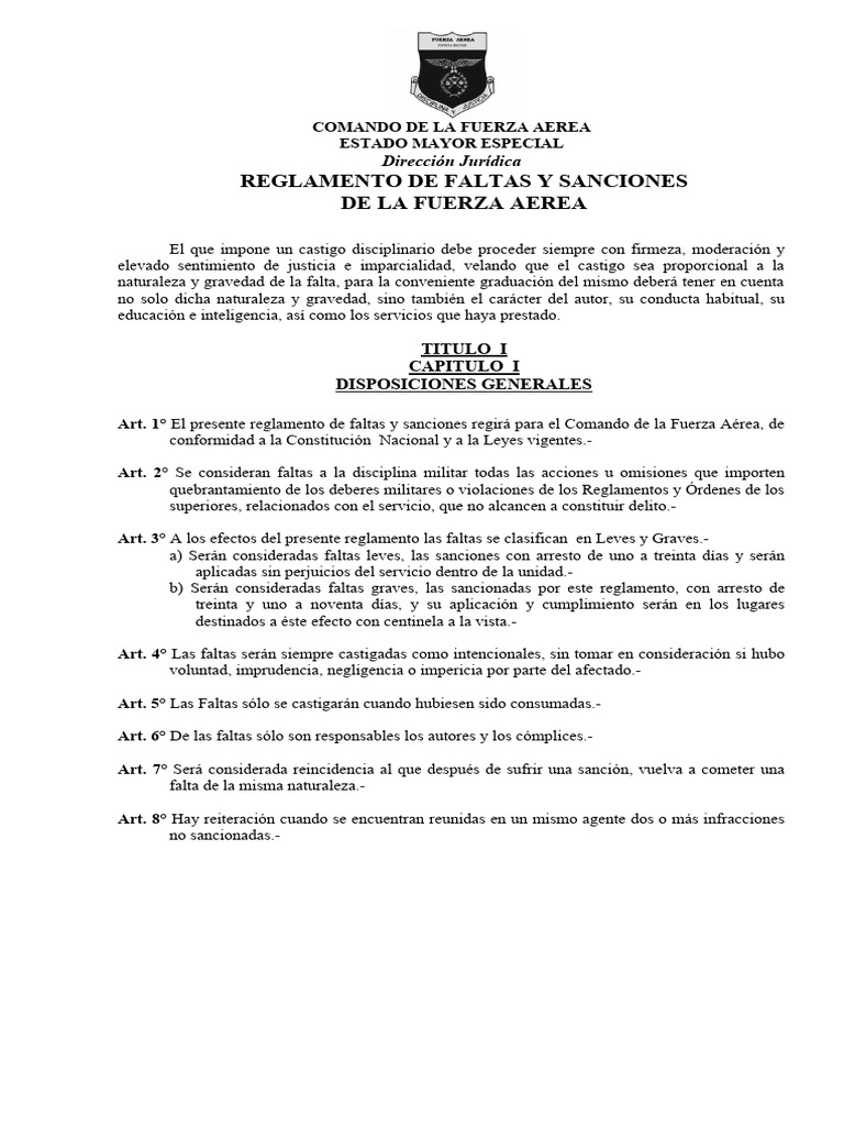 Reglamento de Faltas y Sanciones Vigente | PDF | Disciplinas | Justicia