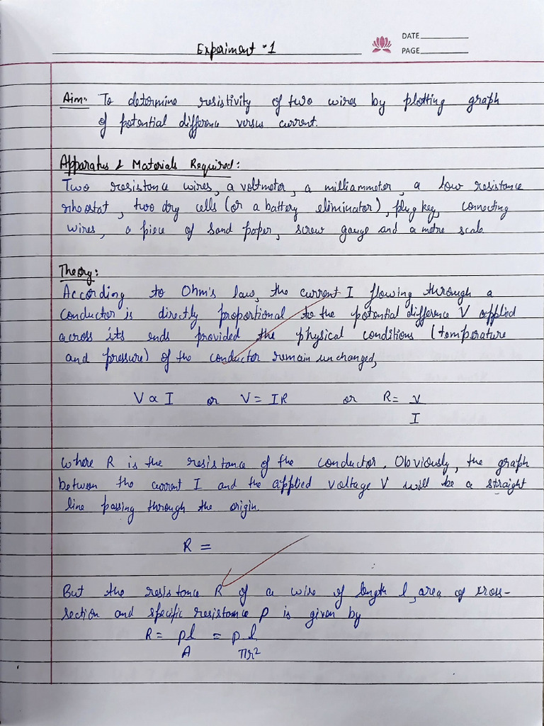 Physics Practical File | PDF