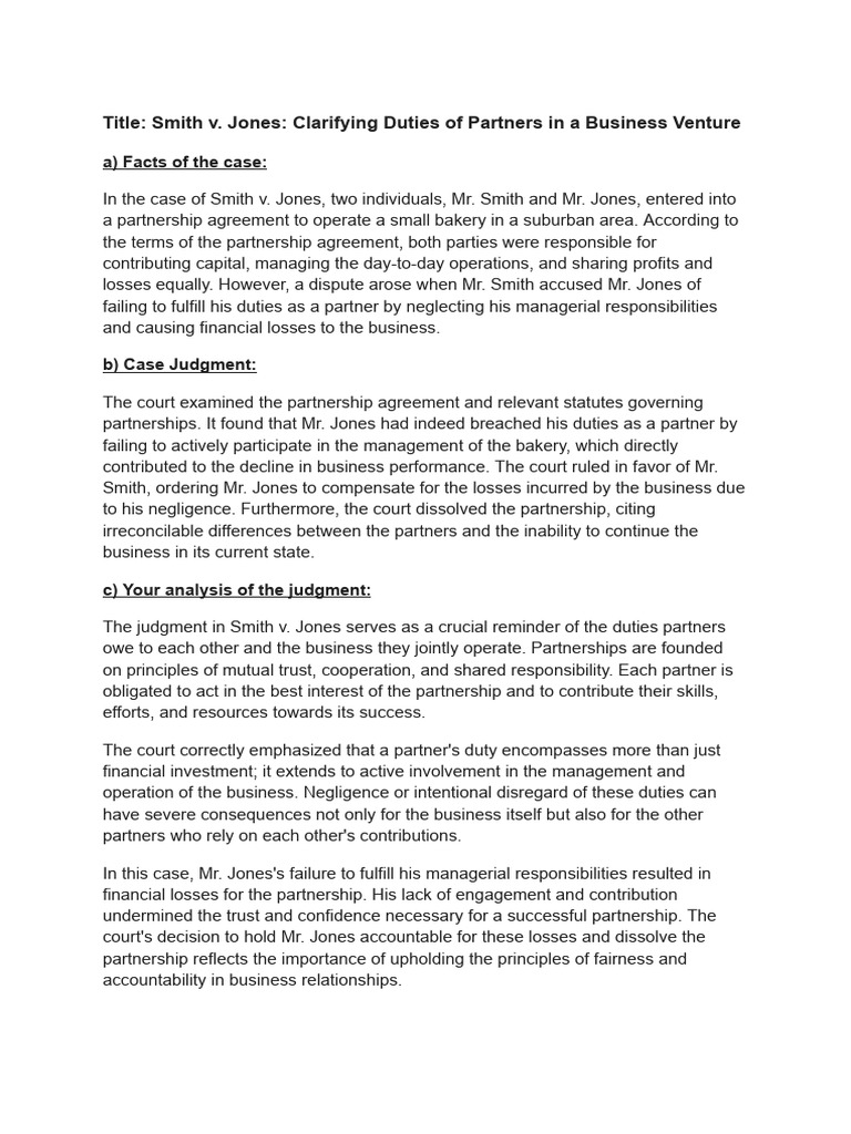 BL assignment | PDF | Partnership | Private Law