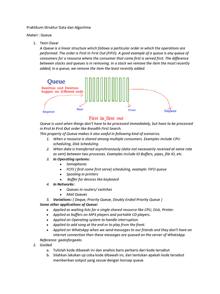 Queue | PDF | Scheduling (Computing) | Operating System Technology Queue | PDF | Scheduling (Computing) | Operating System Technology