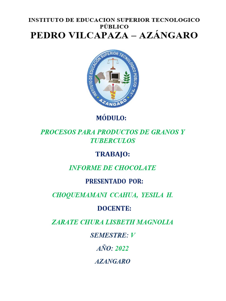 ELABORACIÓN DE CHOCOLATE | PDF | Chocolate | Arboles