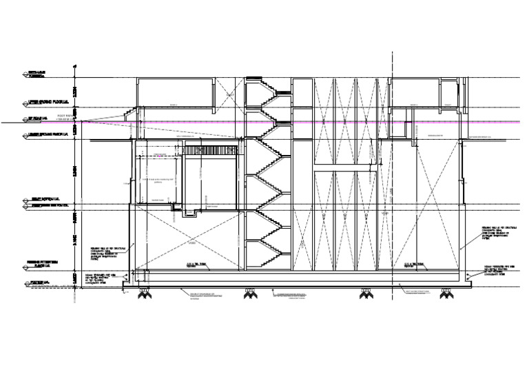SECTION FOR EXCAVATION LEVEL-Model | PDF | Waste Management | Hydraulics