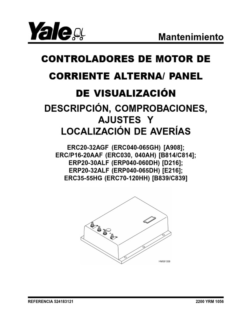 Controlador Ac Yale | Descargar gratis PDF | Corriente eléctrica | Aceleración