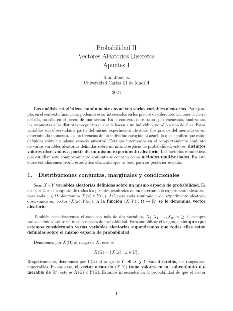 Teoría Bloque 1 | PDF | Teoría de probabilidad | Muestreo (Estadísticas)