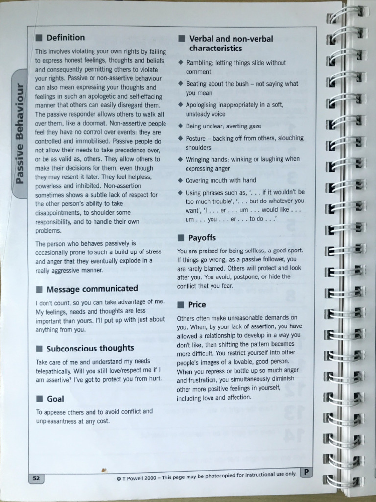 Assertive Behavior | PDF