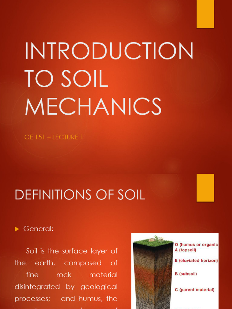 Introduction to Soil Mechanics Concepts | PDF | Soil | Geotechnical ...