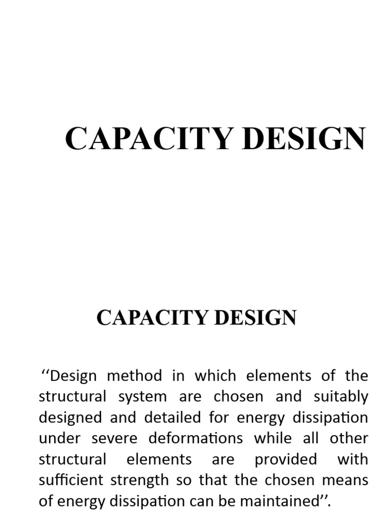 Capacity Design | PDF | Ductility | Strength Of Materials