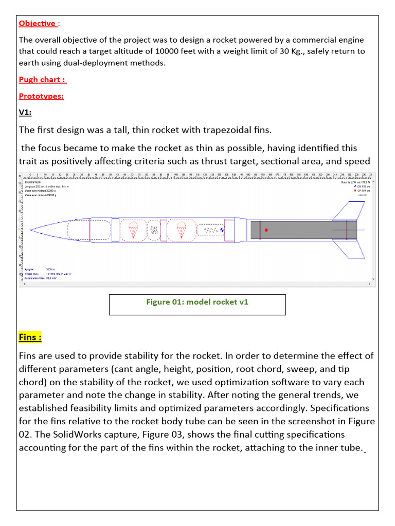 Rocket V1 | PDF | Rocket | Parachute