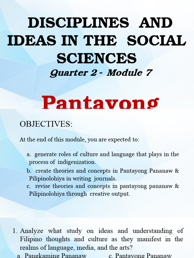 7 - Q2-DISS | PDF | Science | Social Sciences