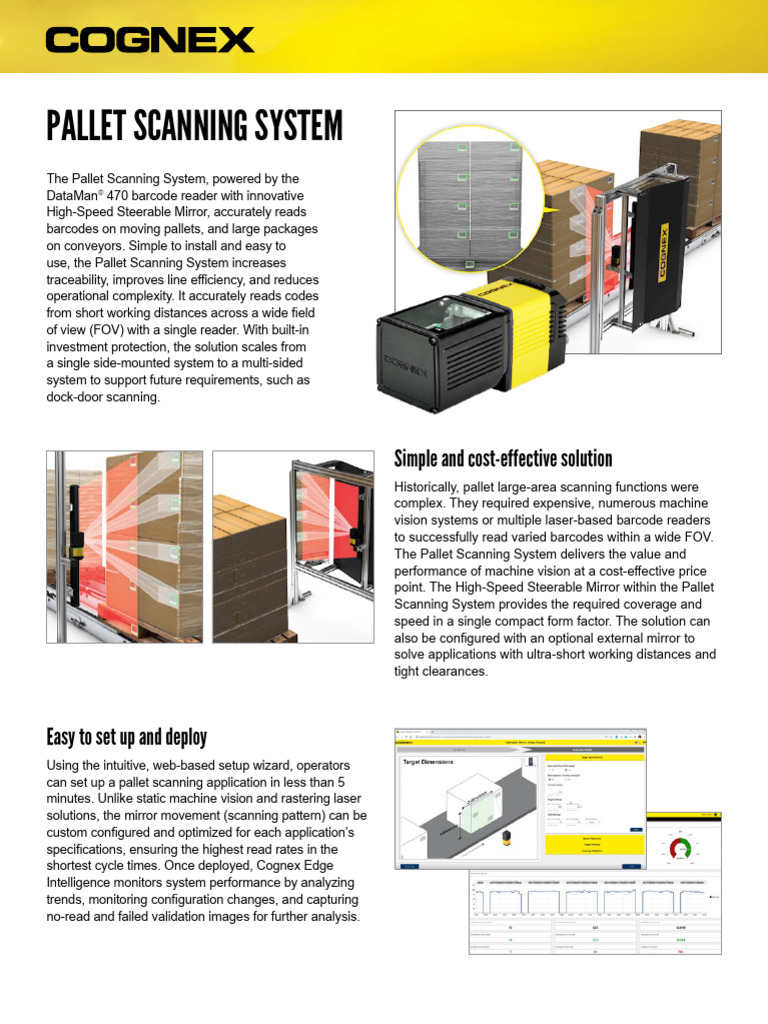 Datasheet-Pallet_Scanning_System | PDF | Barcode | Autofocus