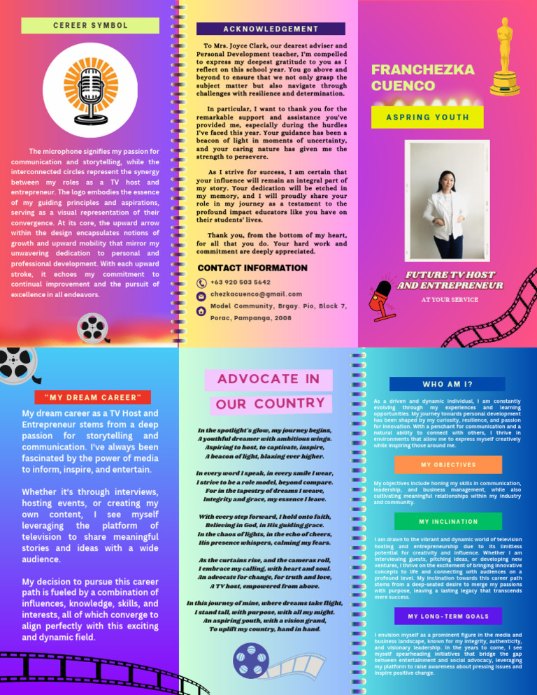 Visual Career Brochure | PDF | Entrepreneurship | Dream
