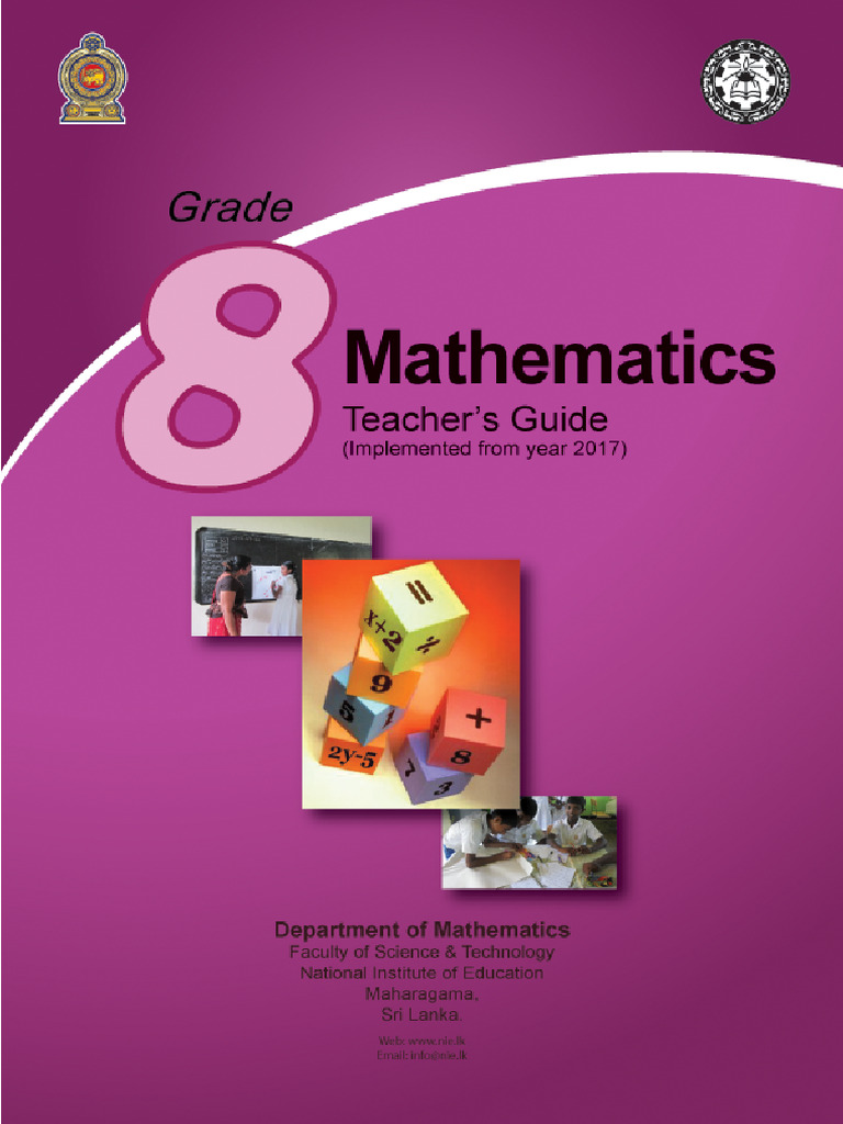 Grade 8 Mathematics Teacher's Guide | PDF | Ratio | Area