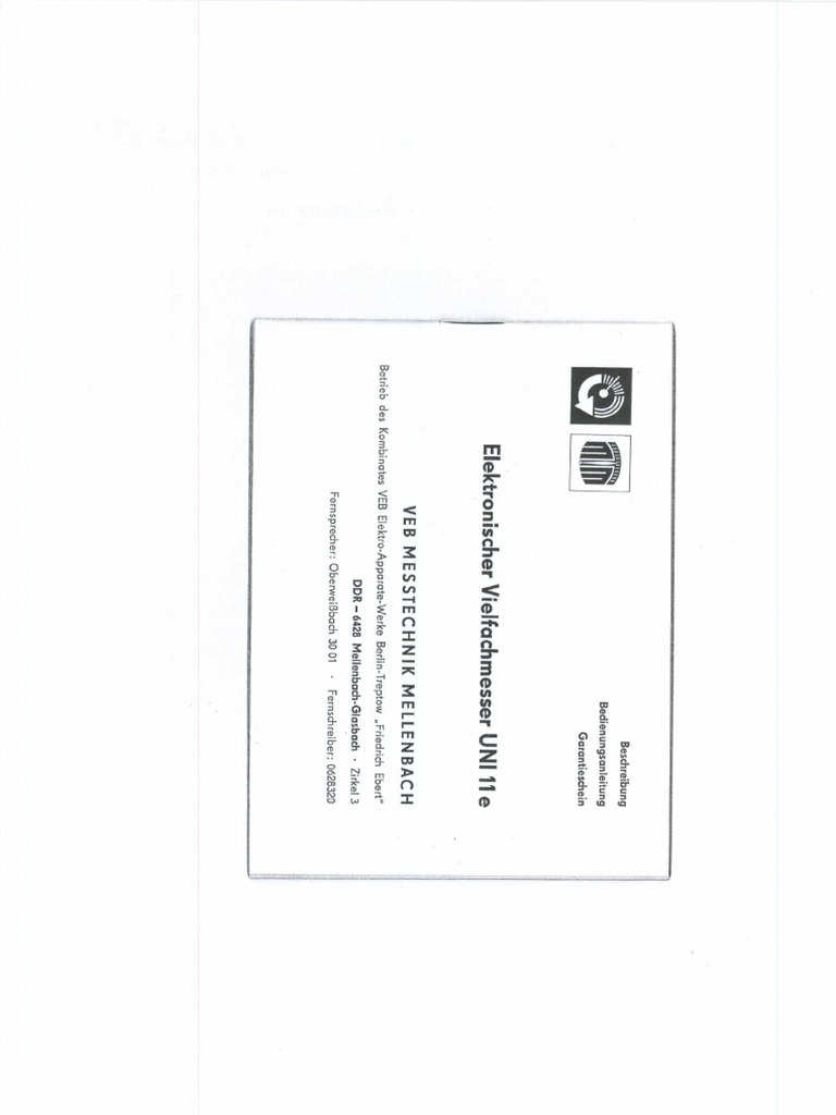 Veb DDR Uni11e User SCH | PDF