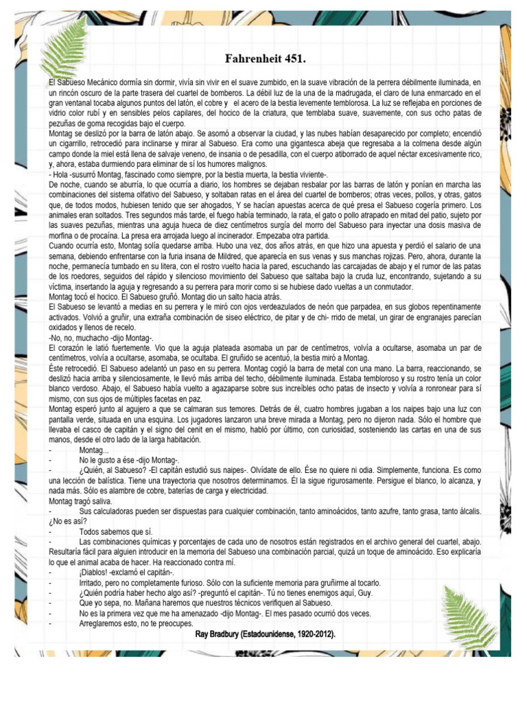 Fahrenheit 451 | PDF