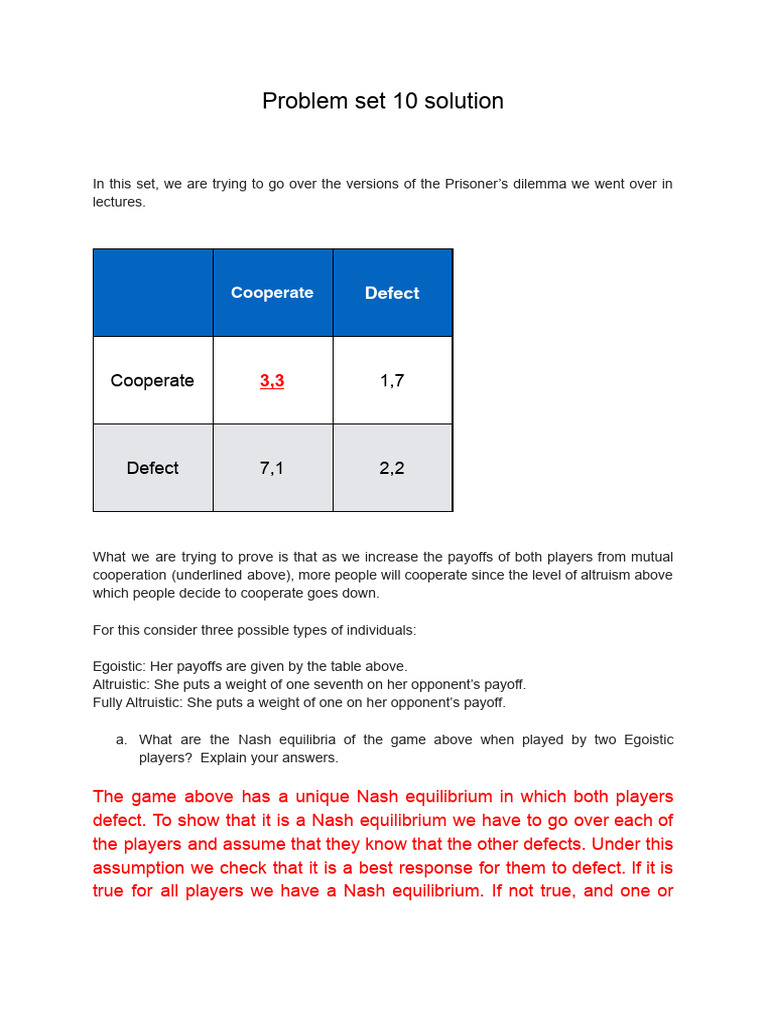 Problem Set 10 Solution 2021 Pdf Systems Theory Mathematical And Quantitative Methods