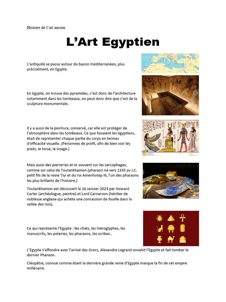 Art égyptien et son héritage antique | PDF | Sciences sociales | Histoire