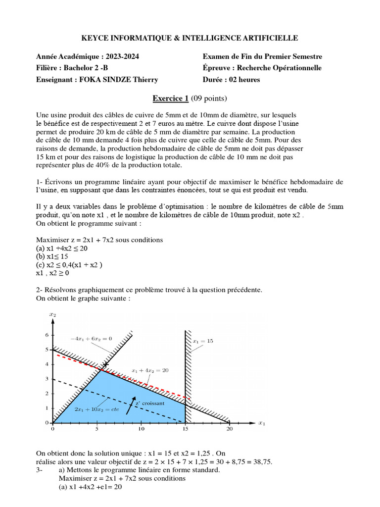 SN Keyce B2 - Corrigé | PDF