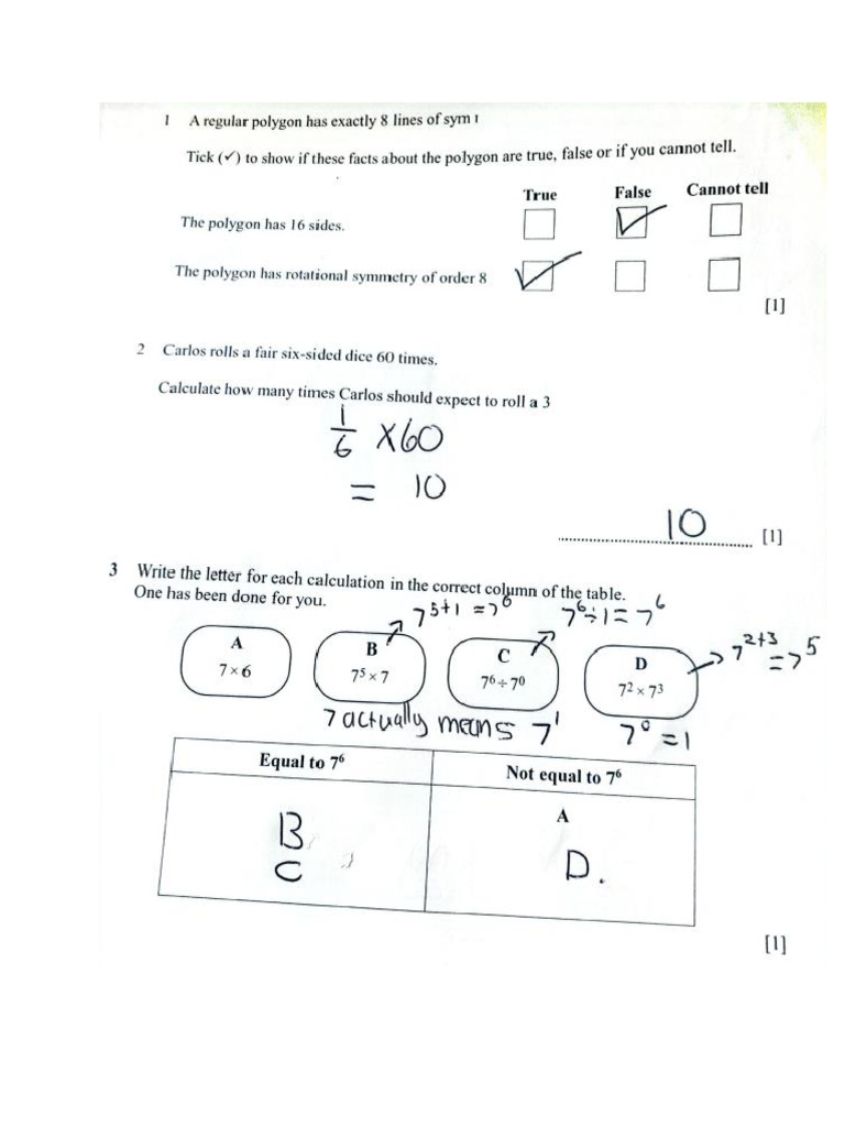 Marking Scheme 1 | PDF