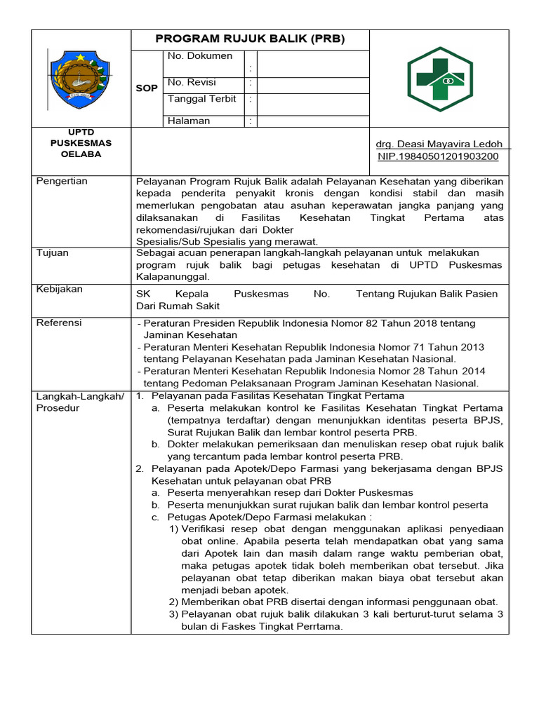 Program Rujuk Balik | PDF