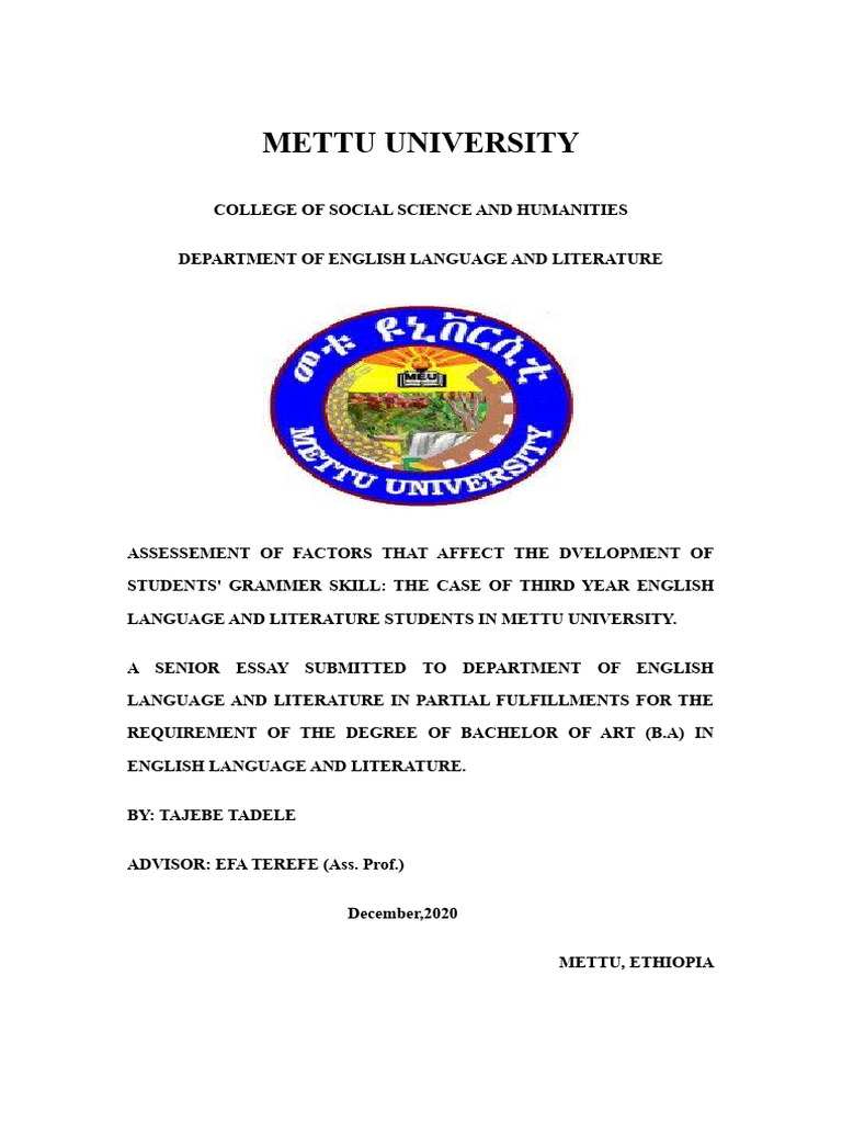 Mettu University | PDF | Adverb | Adjective