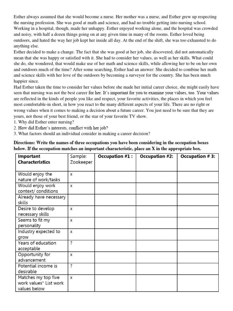 Chapter 8 Decison Making Exercise Pdf